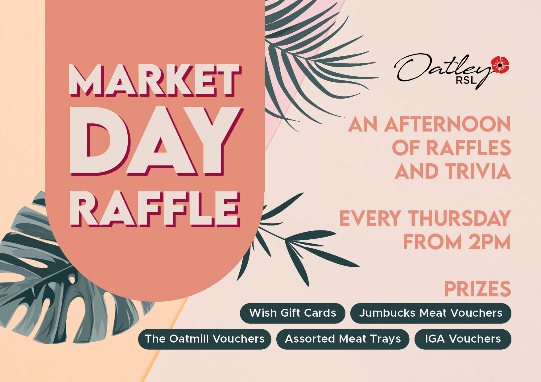 Market Day Raffle - Oatley RSL & Community club