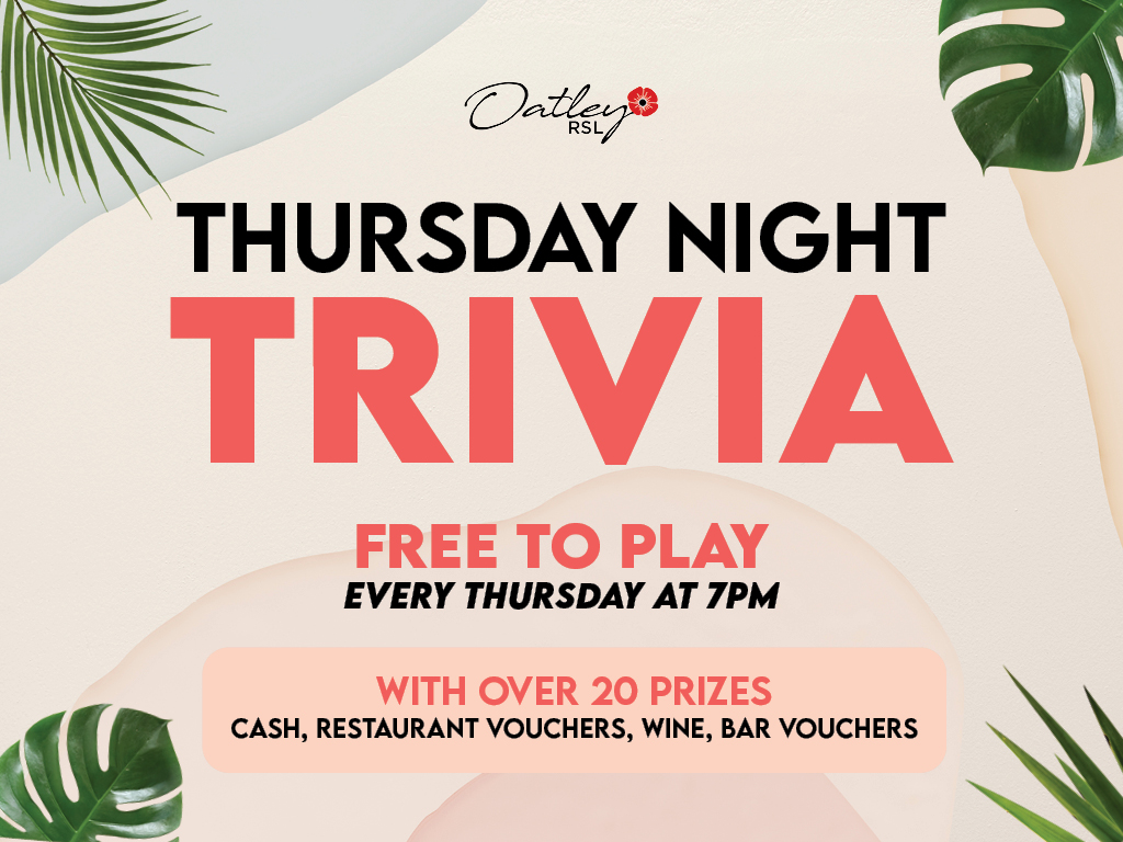 Thursday Night Trivia - Oatley RSL & Community club