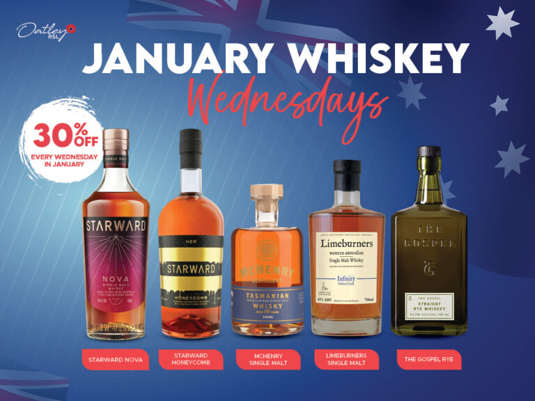 Whiskey Wednesdays - Oatley RSL & Community club